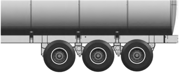 Improved design of fuel tanker trailer with split subframe structure ...